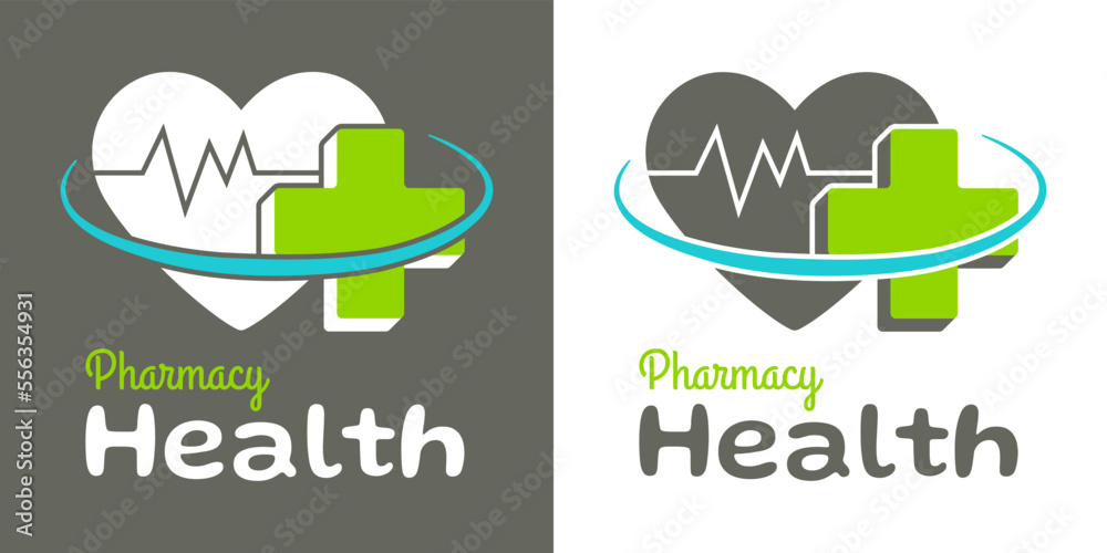 Stylish and modern health and pharmacy logo design - Perfect pixel ...