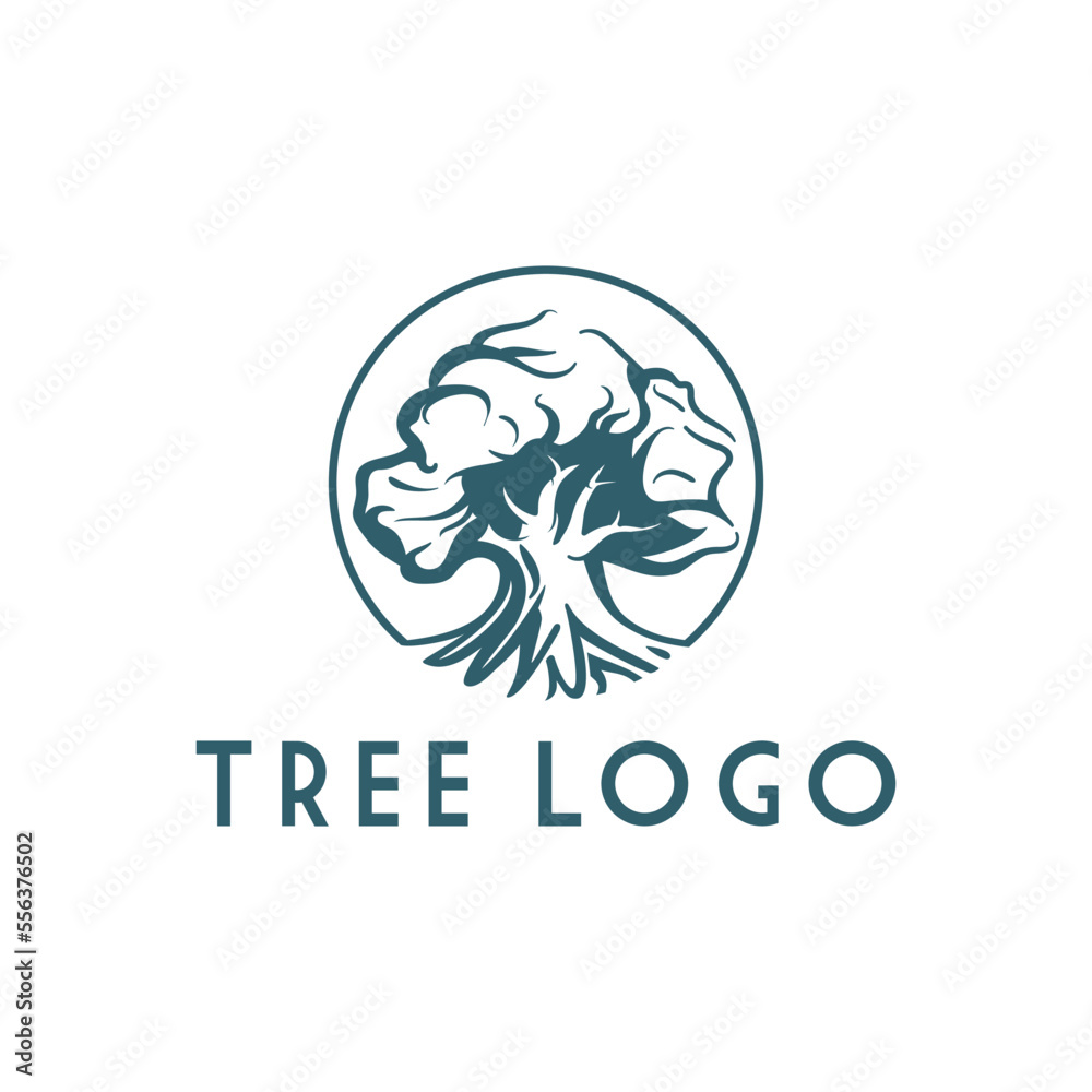 logo about a tree with a white background. Using the coreldraw x5 ...