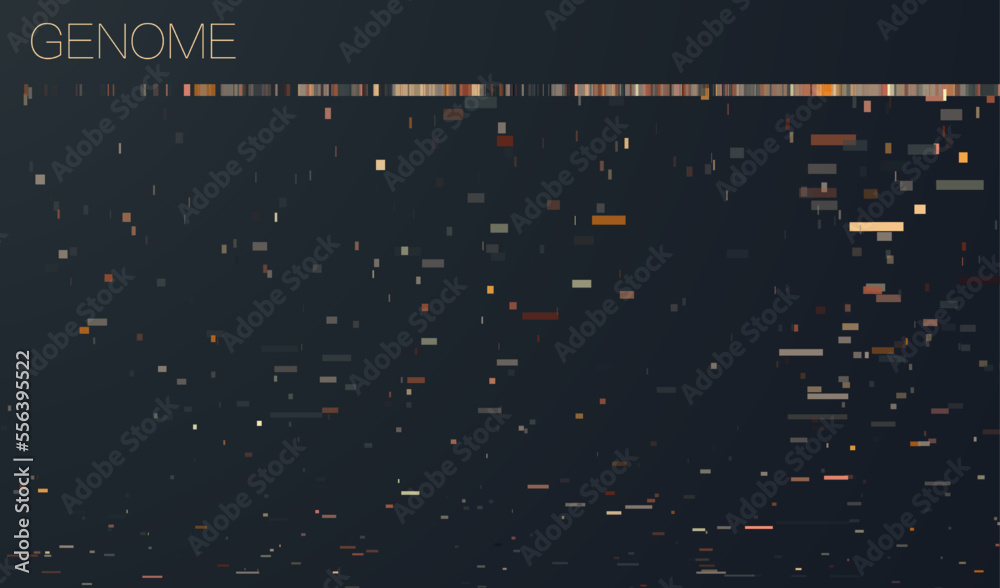 DNA genomic test, genome map. Stock Vector | Adobe Stock