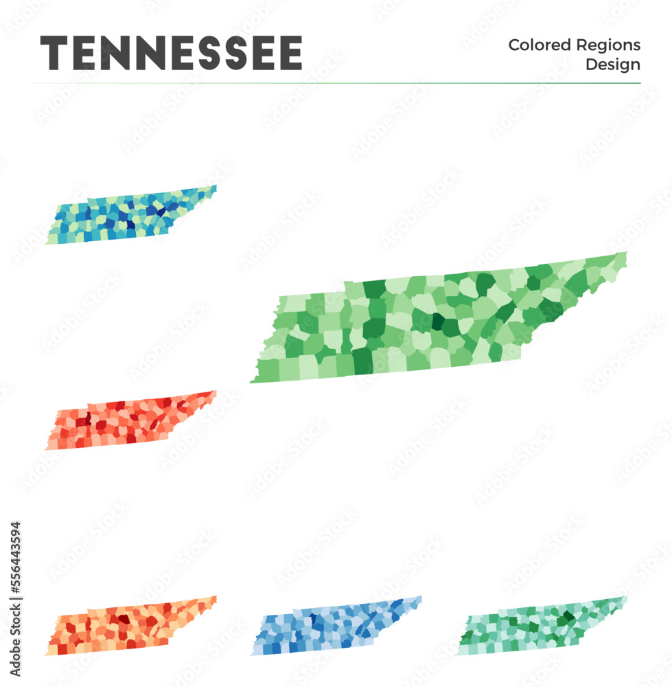Tennessee map collection. Borders of Tennessee for your infographic ...