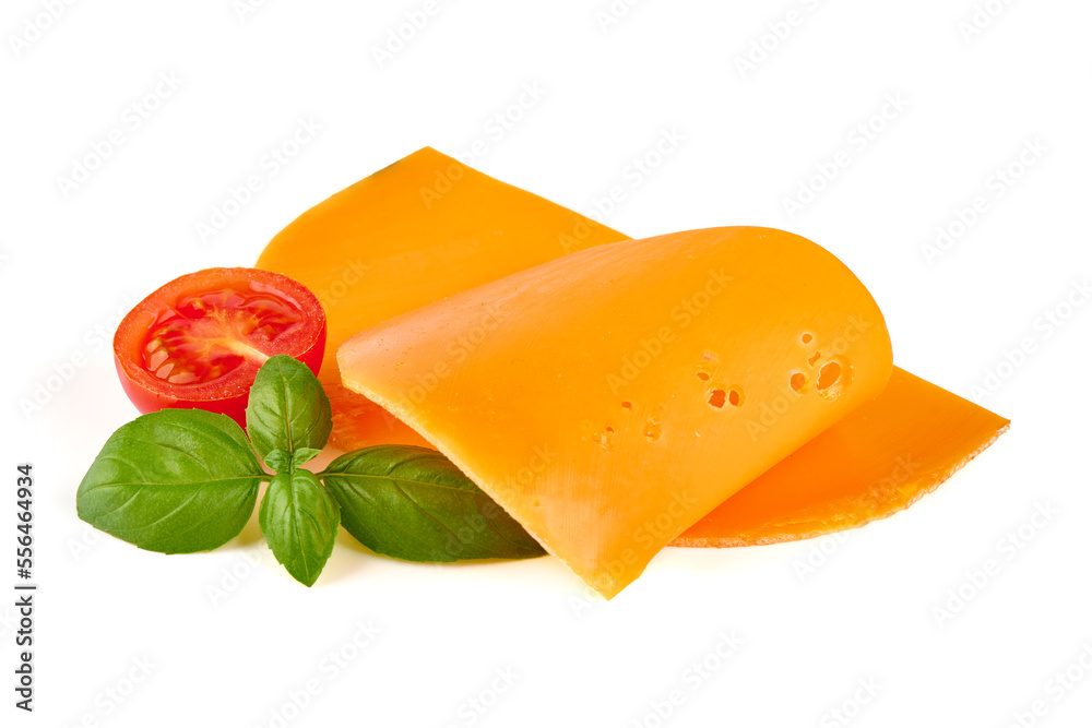 Cheddar cheese, isolated on white background. High resolution image ...