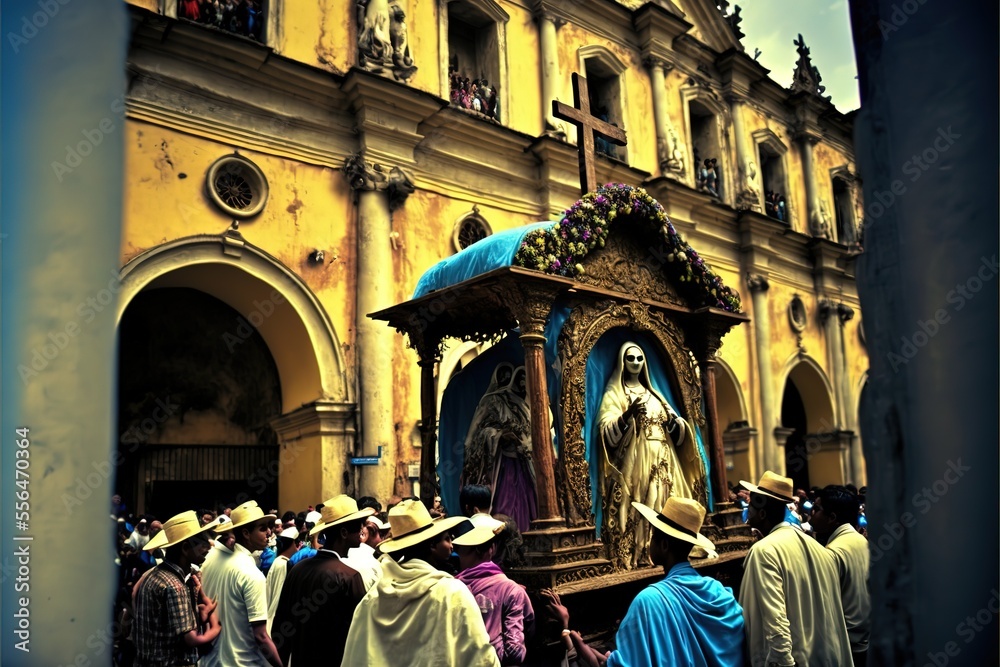 SEMANA SANTA, GUATEMALA, Holy Week procession of Semana Santa in ...