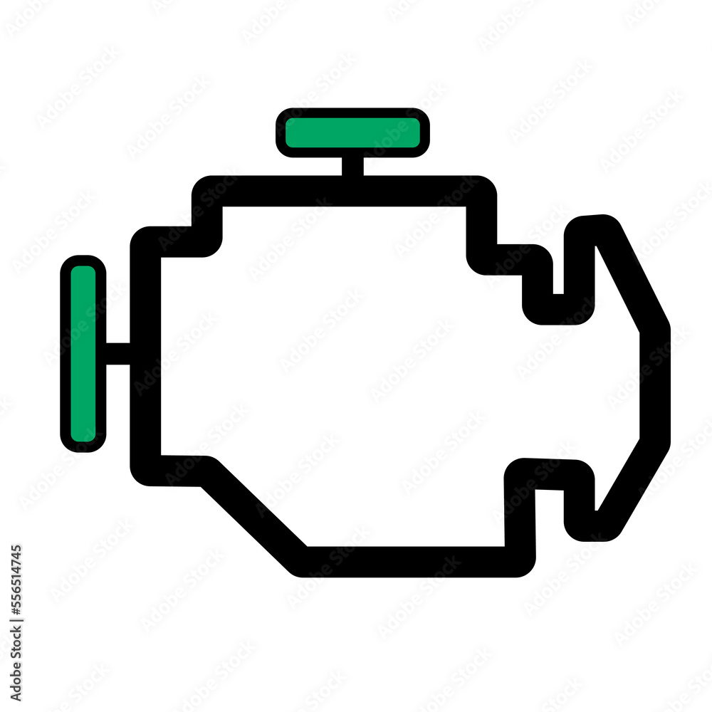vector doodle car engine icon, website icon, hand drawing Stock Vector ...