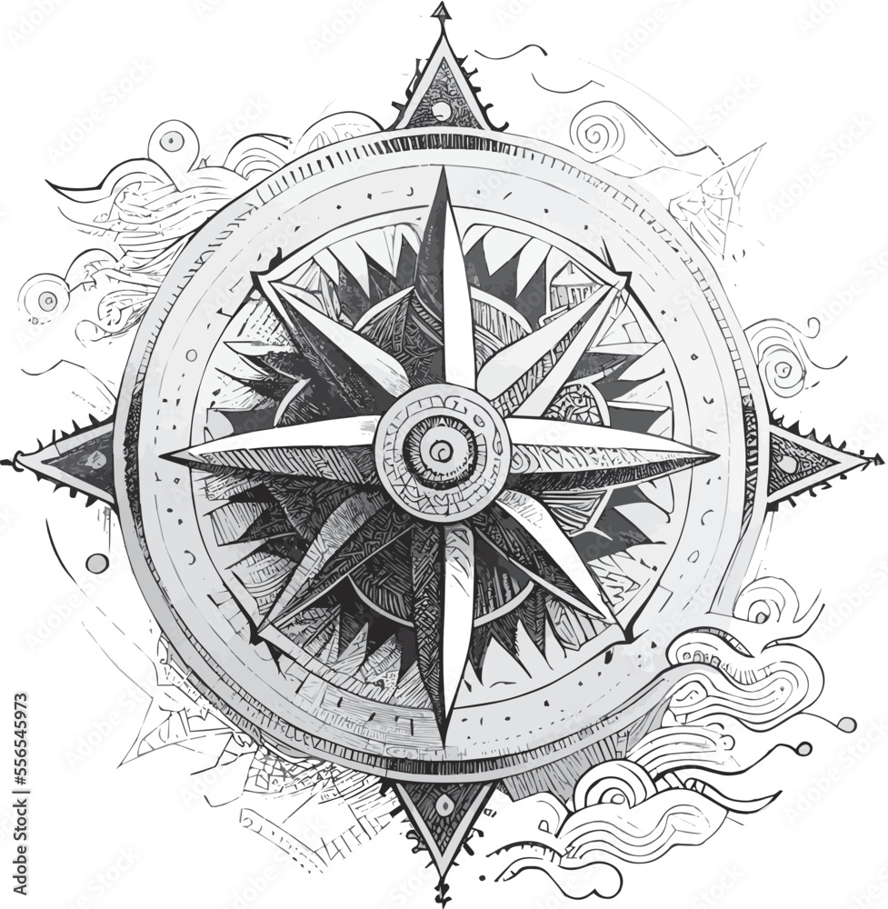compass rose Stock Vector | Adobe Stock