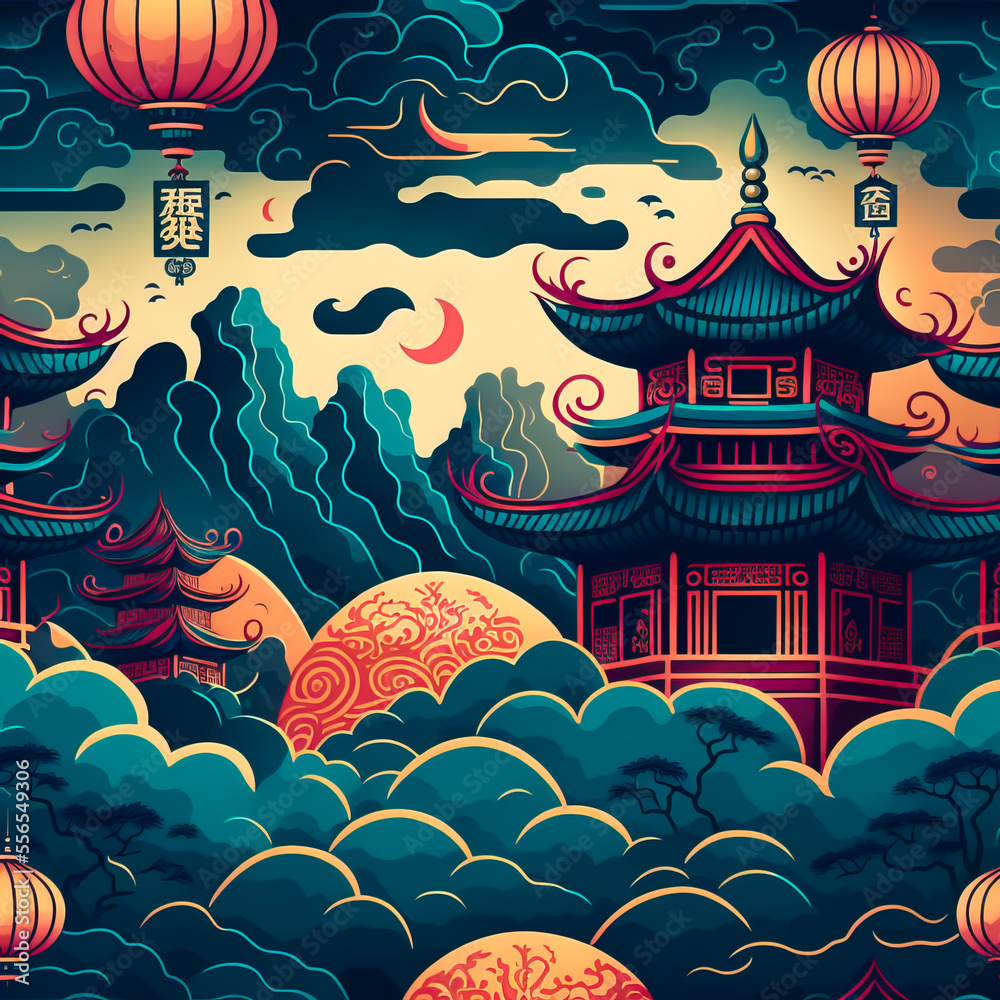 Japanese style background. Japan culture background for design. Travel ...