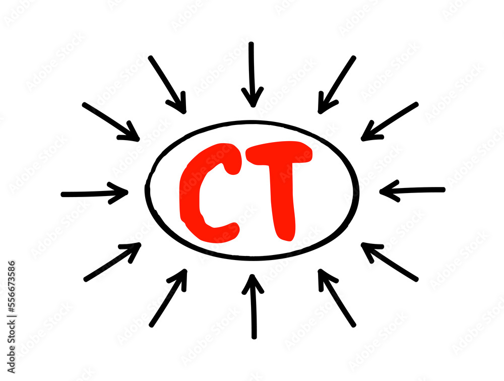 CT Computed Tomography - medical imaging technique used in radiology to ...