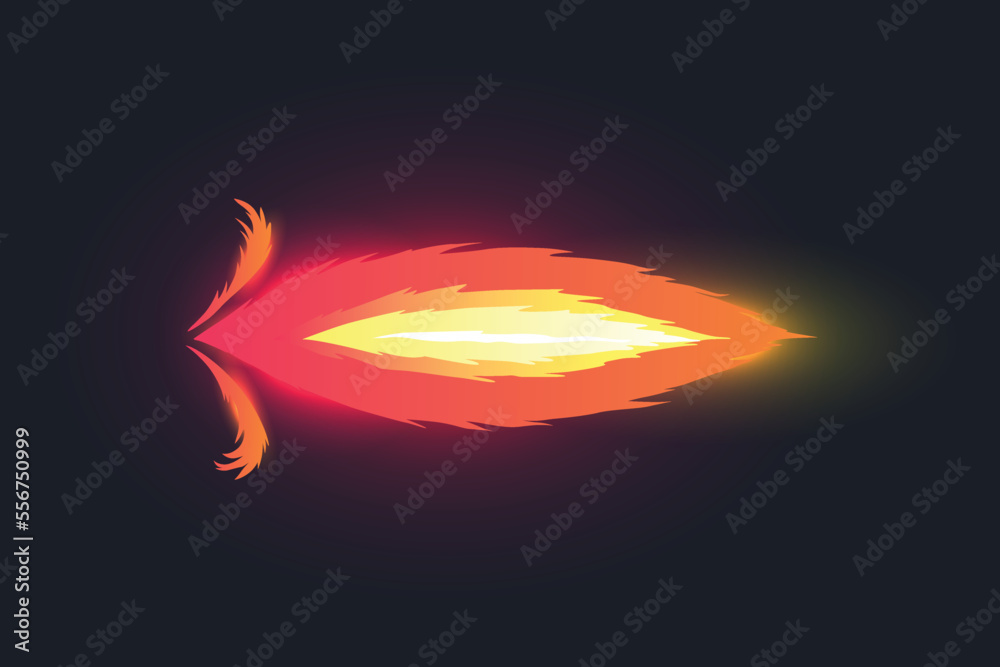 Cartoon laser gun beam. Alien combat weapon rays. Futuristic shot ...