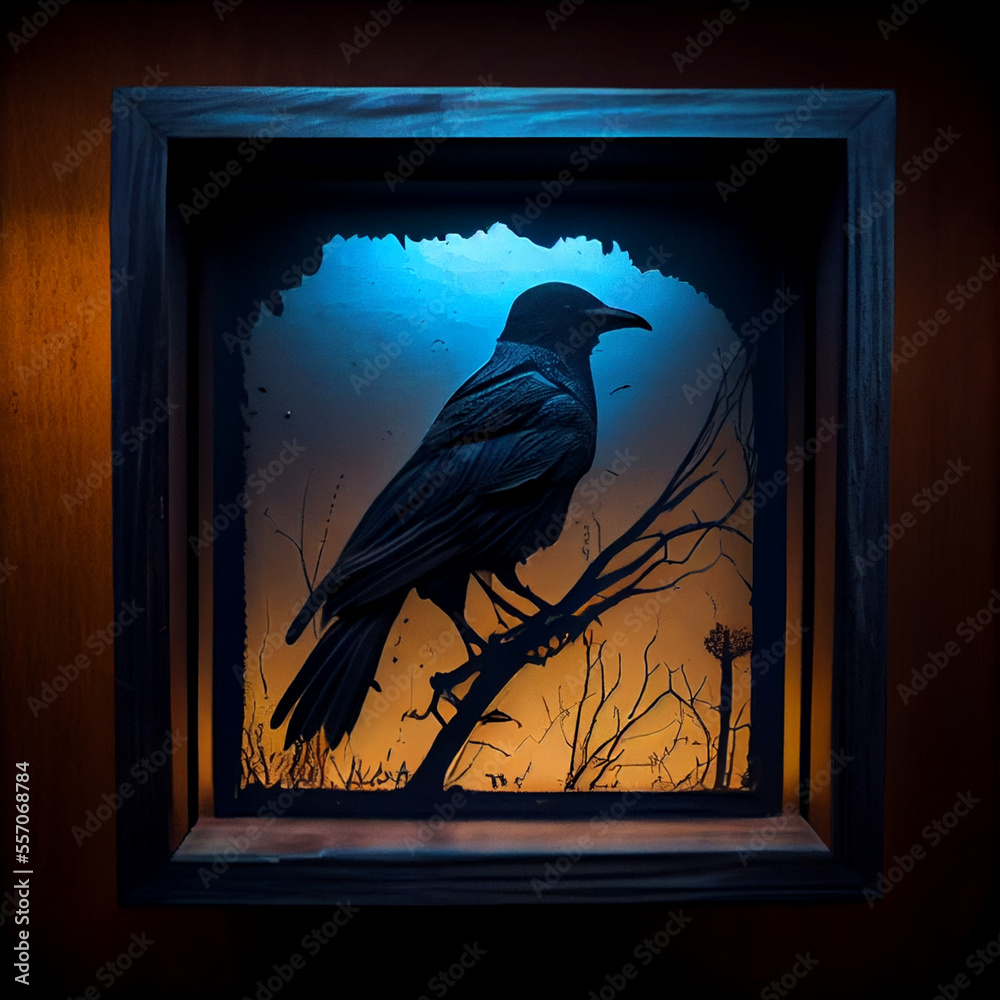 Poe's raven, blackbird, crow, poetic moody dark emo raven, creepy dirty ...