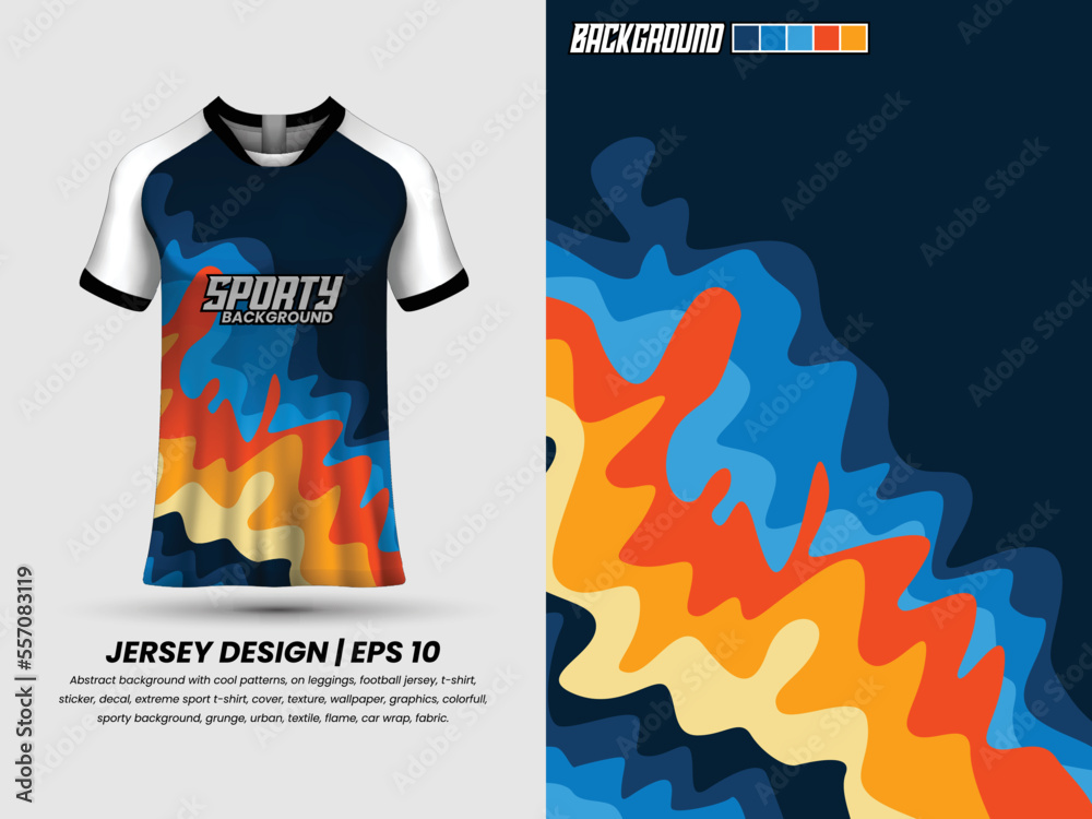 Abstract background with grunge pattern, ready to print, sublimation design, jersey design ...