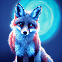 Contemporary Watercolor Fox Art Free Stock Photo - Public Domain Pictures