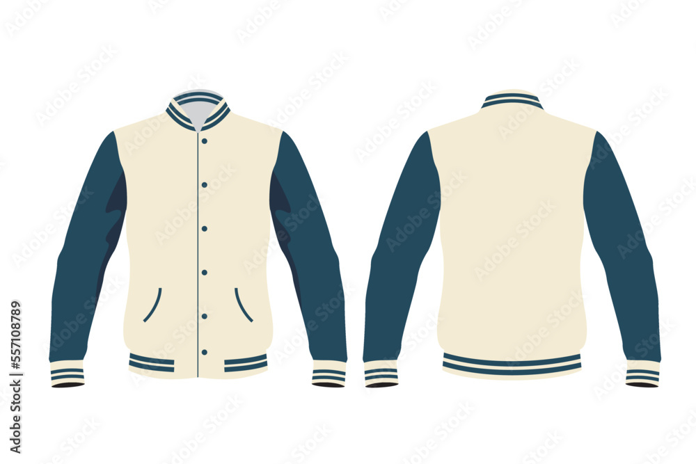 Stock-Vektorgrafik „Varsity Jacket Template Images. Varsity jacket Vectors & Illustrations ...