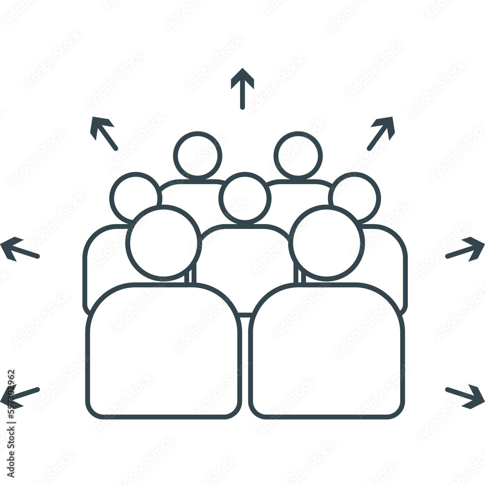 Human silhouette outline icon. Drawing doodle line person symbol. Basic ...