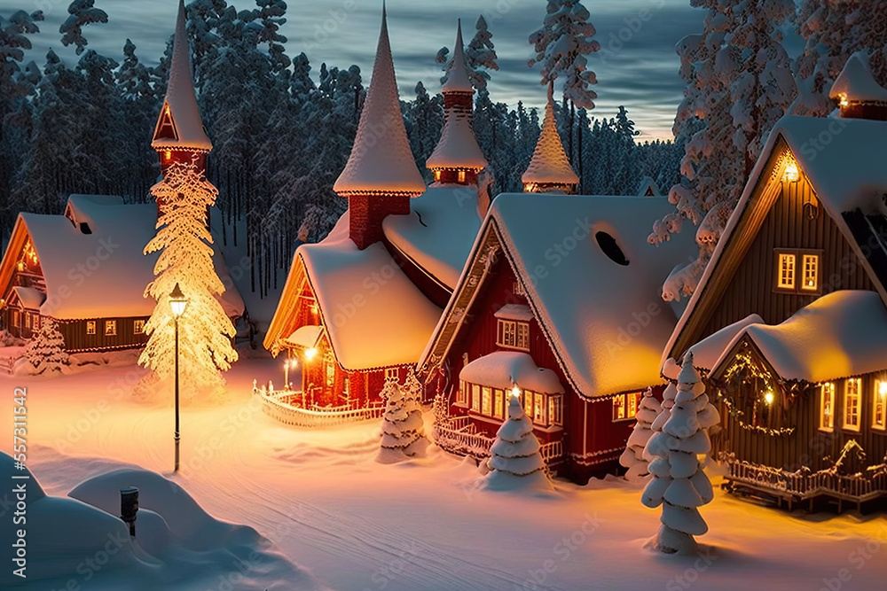 Santa Claus Village in Finland's Lapland, located near Rovaniemi ...