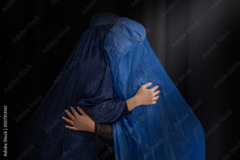 Muslim woman in Burka or Burqa, tradition cloths in Afghanistan and ...