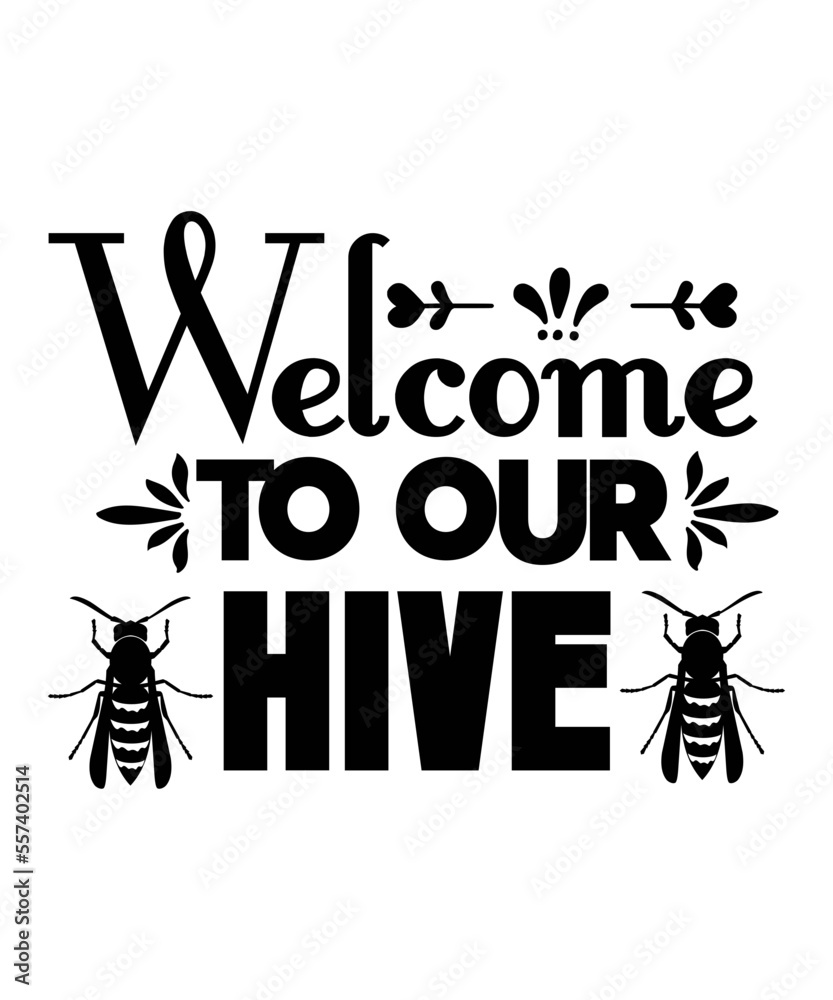 Vektor Bee SVG Bundle, sunflower svg, Honeybee SVG, queen bee svg, bee ...