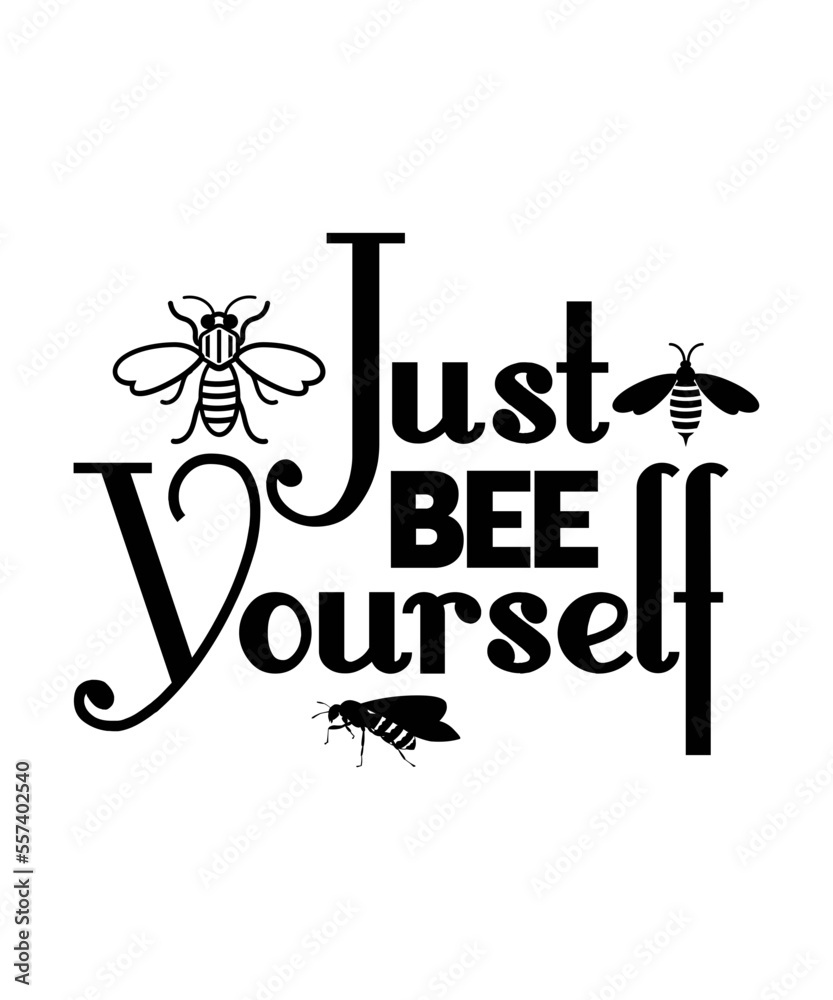 Vector de Stock Bee SVG Bundle, sunflower svg, Honeybee SVG, queen bee ...