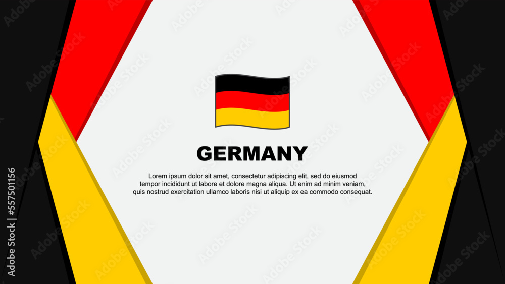 Germany Flag Abstract Background Design Template. Germany Independence ...
