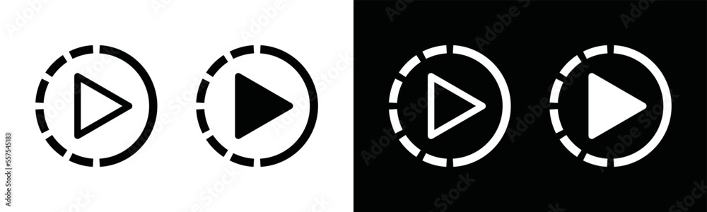 Playback speed buttons icon vector. Playing speed button icon for video ...