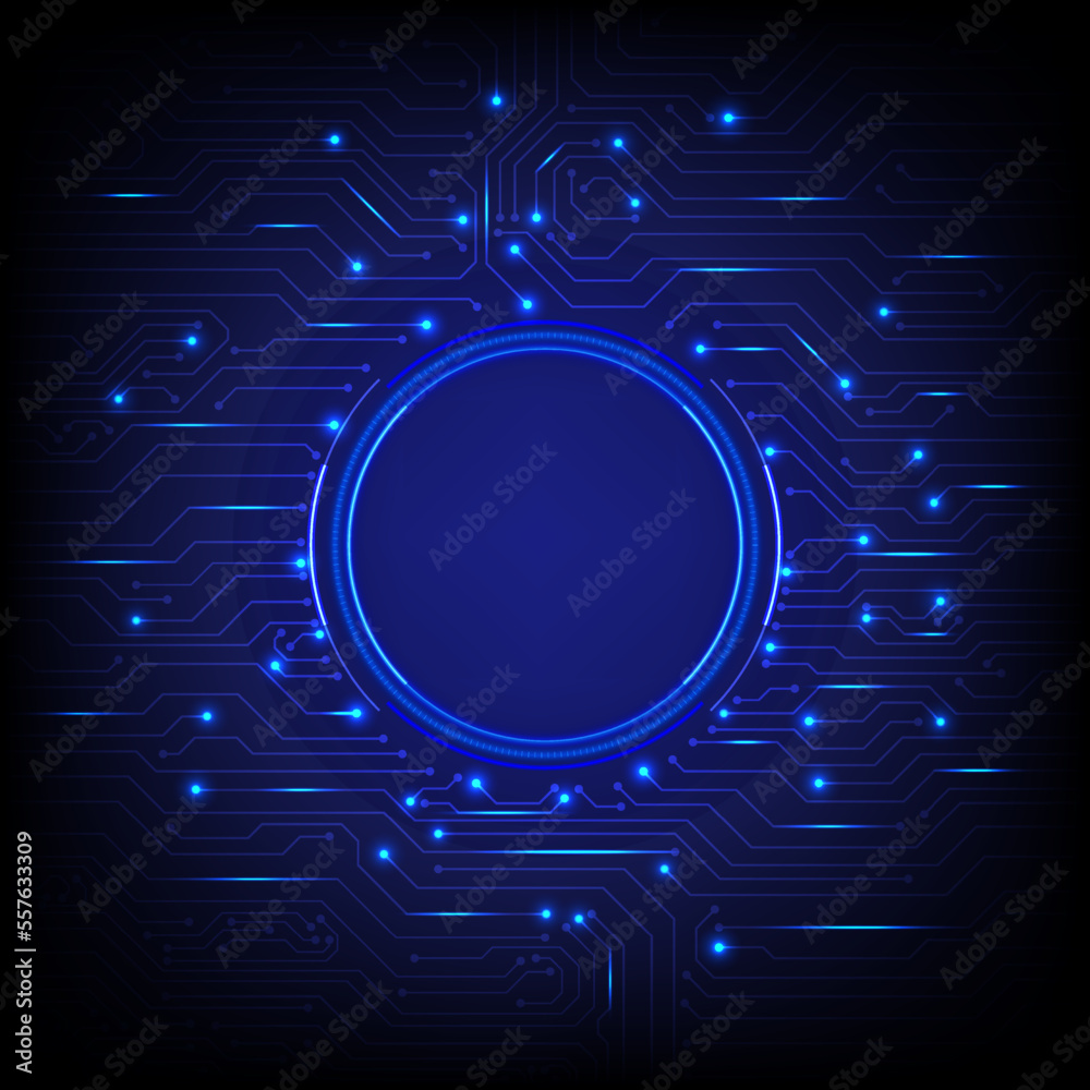 abstract glowing circular background high tech with space in the middle ...