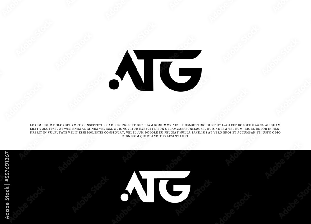 elegant letter ATG logo design with vector files EPS, AI, AT logo, TG ...