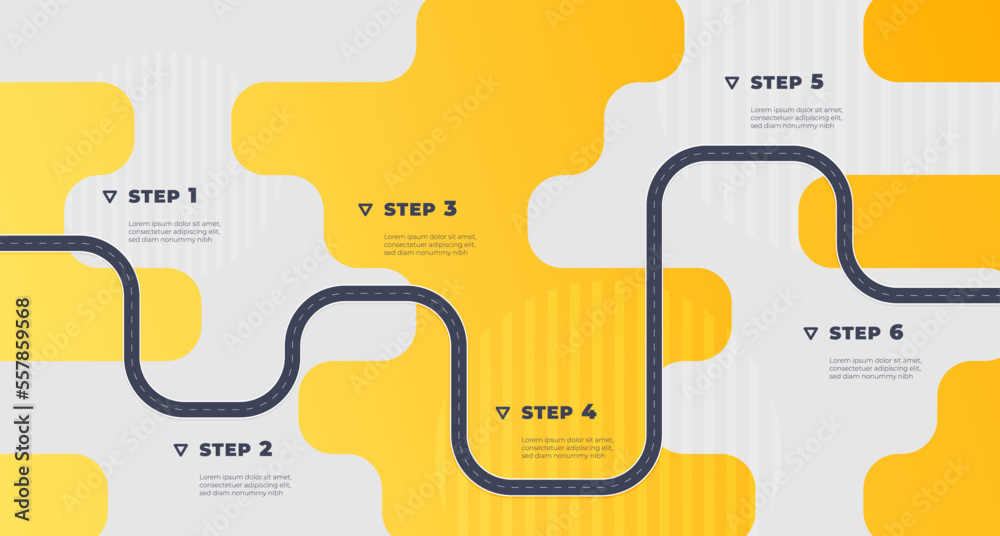 Timeline with execution points. Workflow infographics. Vector ...