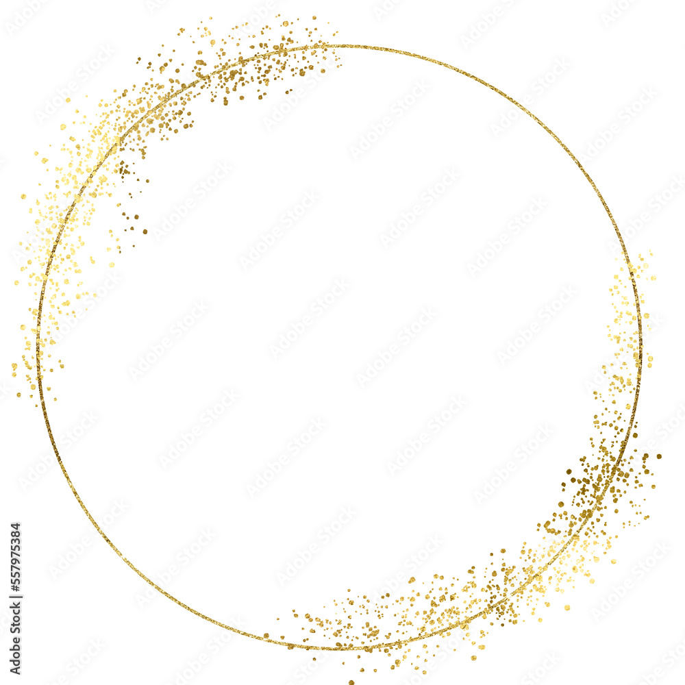 Gold Foil Frame gold splatter frames glitter,Gold stroke on transparent ...