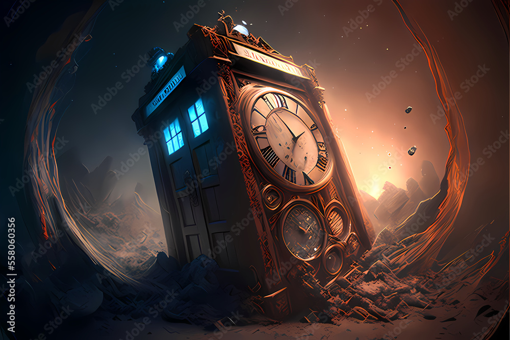 A time machine. A mystical clock standing in the middle of nowhere. A ...