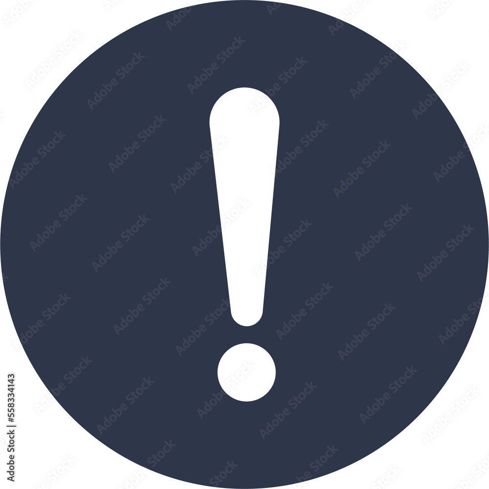 Warning message concept represented by exclamation mark icon ...