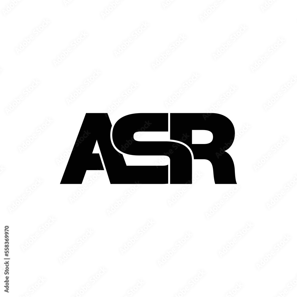 ASR letter monogram logo design vector Stock Vector | Adobe Stock