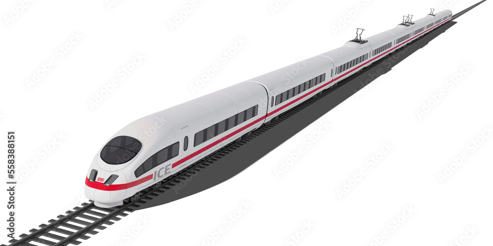 train intercity express deutsche bahn ice 3 railway cutout shadow 70% ...