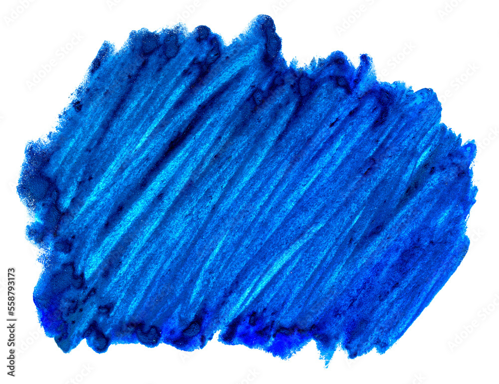 Blue watercolor paint label background design. png, illustration, hand ...