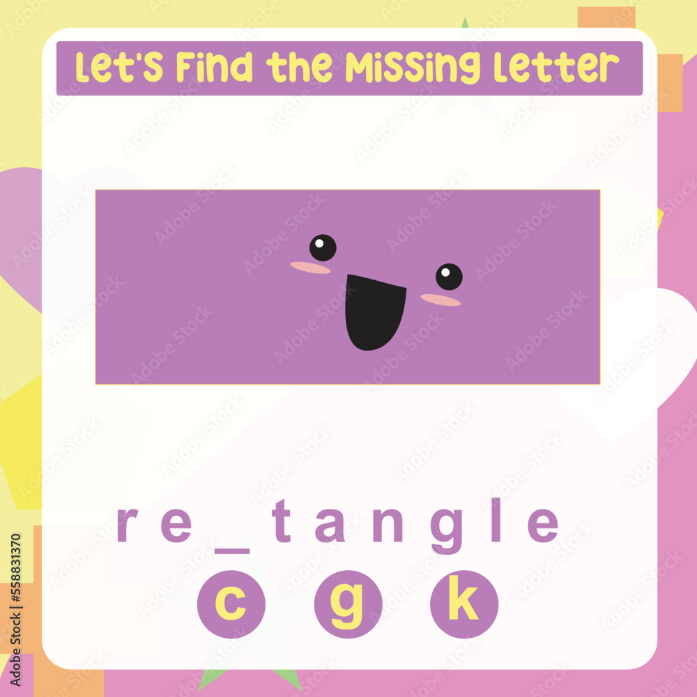 Find and complete the missing letter worksheet for kids learning the ...