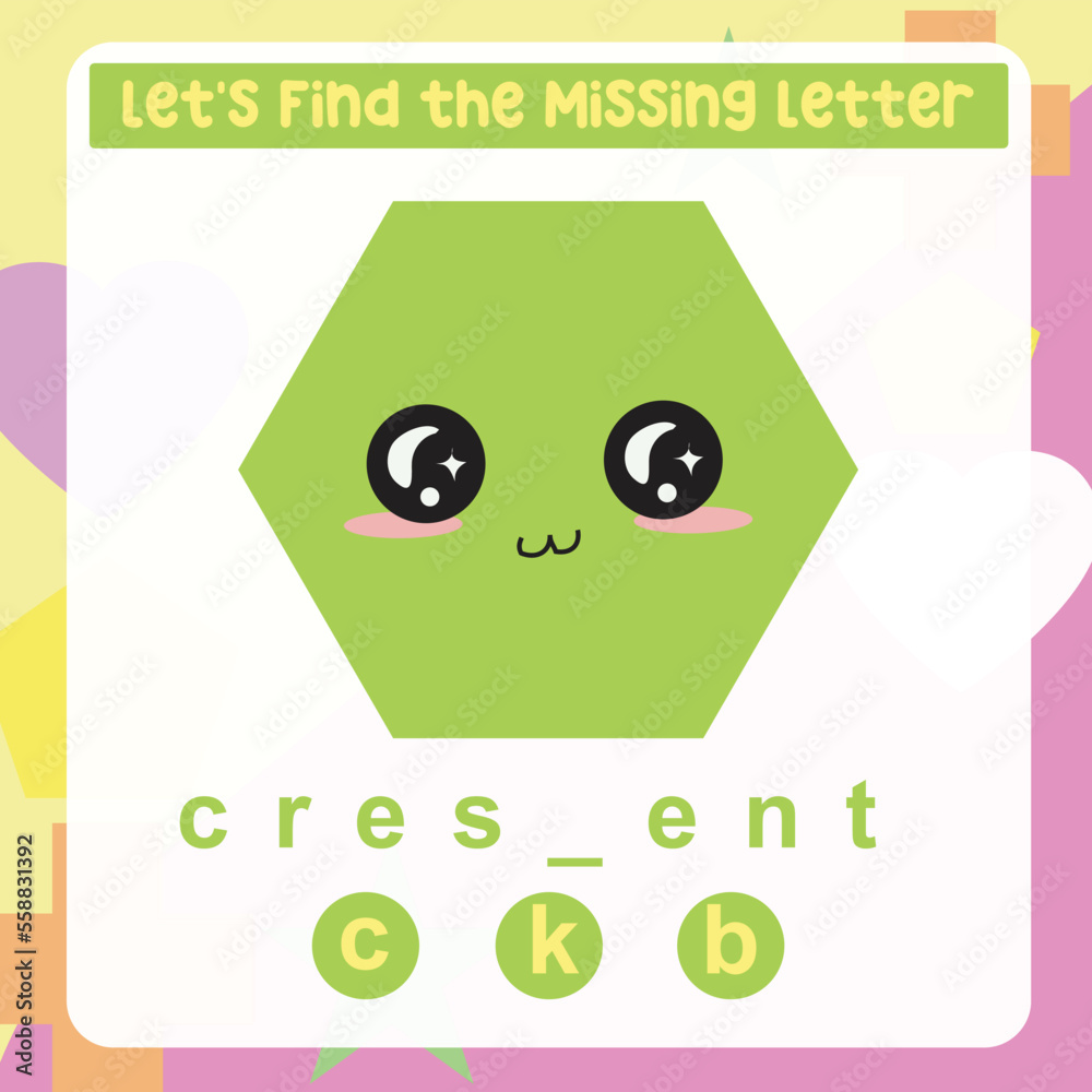 Find and complete the missing letter worksheet for kids learning the ...