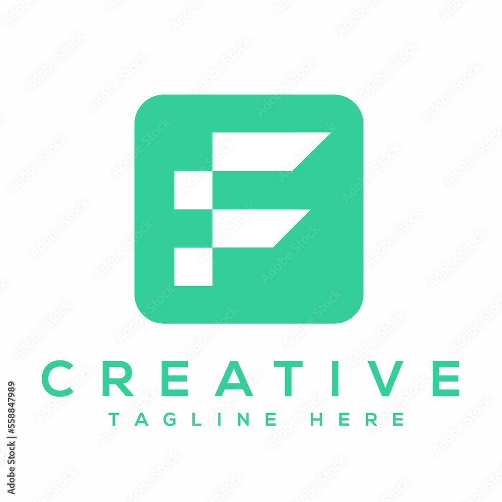 Letter F logo vector art, icons design. Stock Vector | Adobe Stock