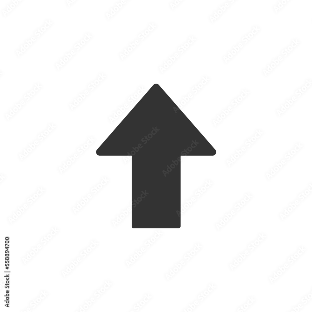 Up arrow icon. Multimedia symbol modern, simple, vector, icon for ...