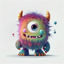 Cute And Funny Colorful Monster Free Stock Photo - Public Domain Pictures
