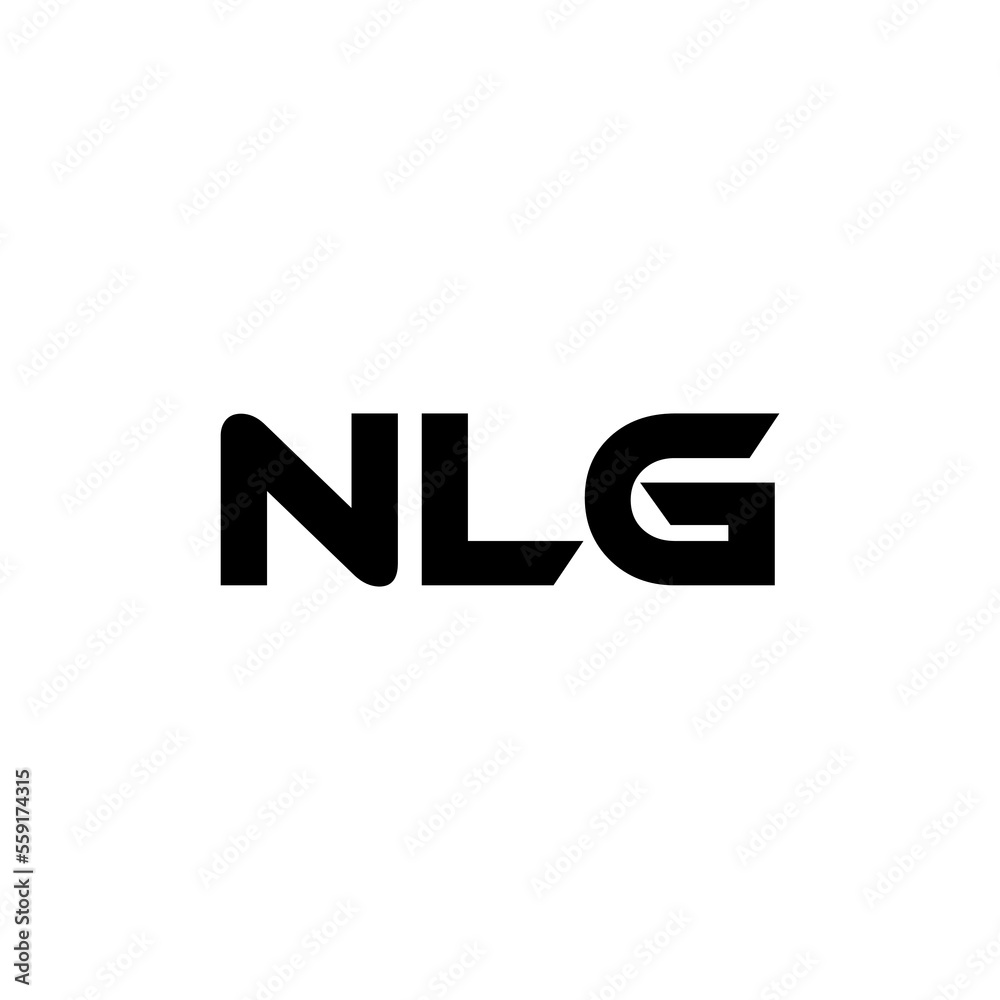 NLG letter logo design with white background in illustrator, vector ...