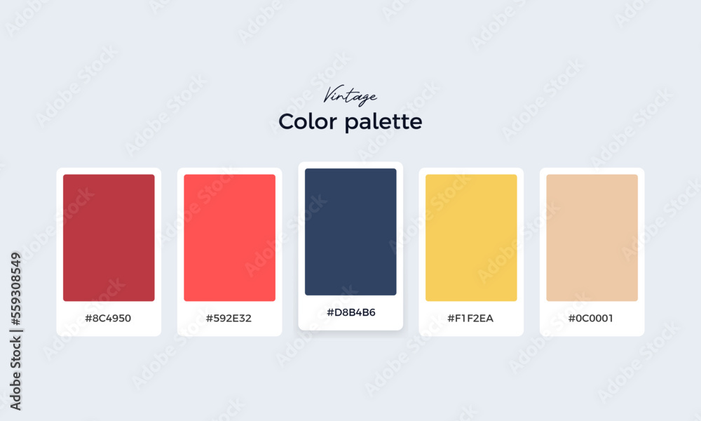 Vintage Color Chart. Print Test Page. Color Numbers or Names. HEX codes ...