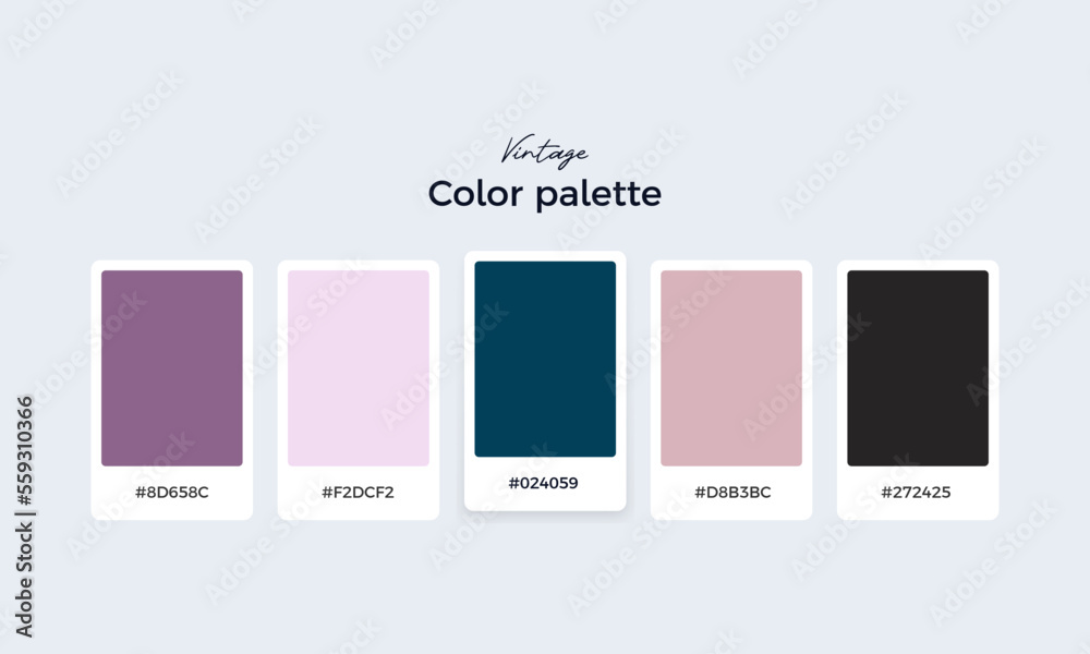 Vector de Stock Vintage Color Chart. Print Test Page. Color Numbers or ...