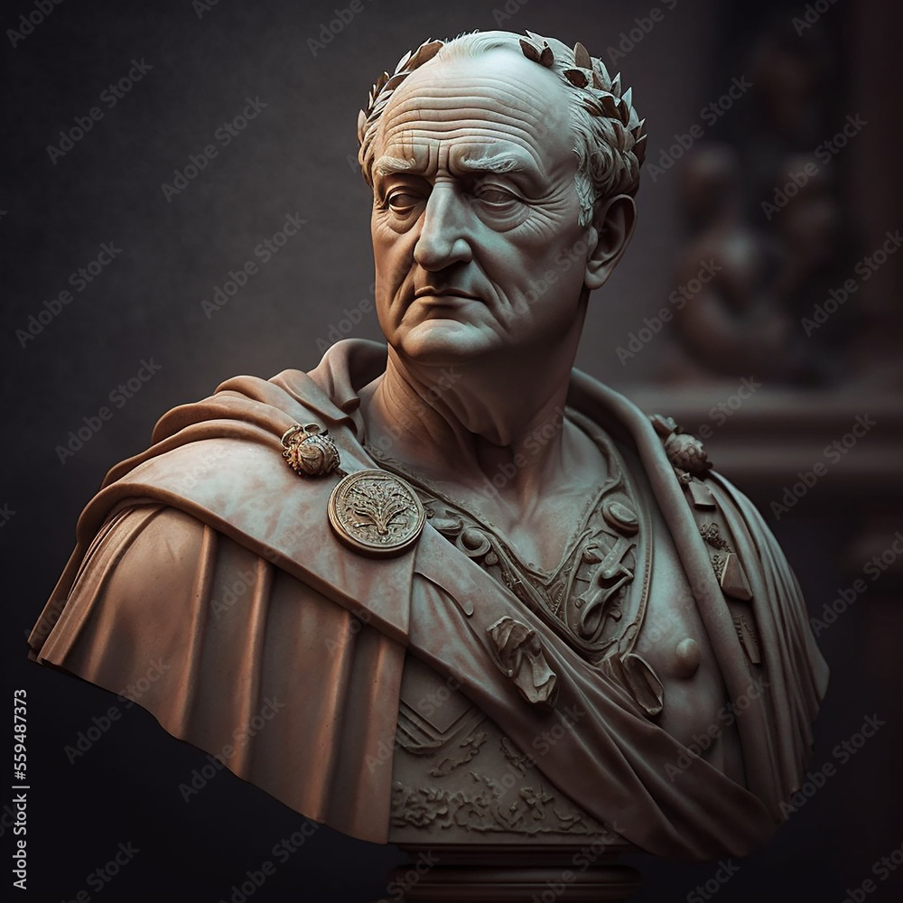 Vespasian roman emperor. Created with Generative AI technology. Stock ...