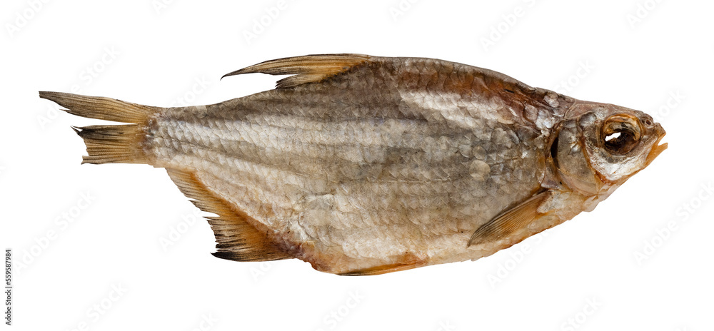 Dried fish. Isolated object on a transparent background. Element for ...