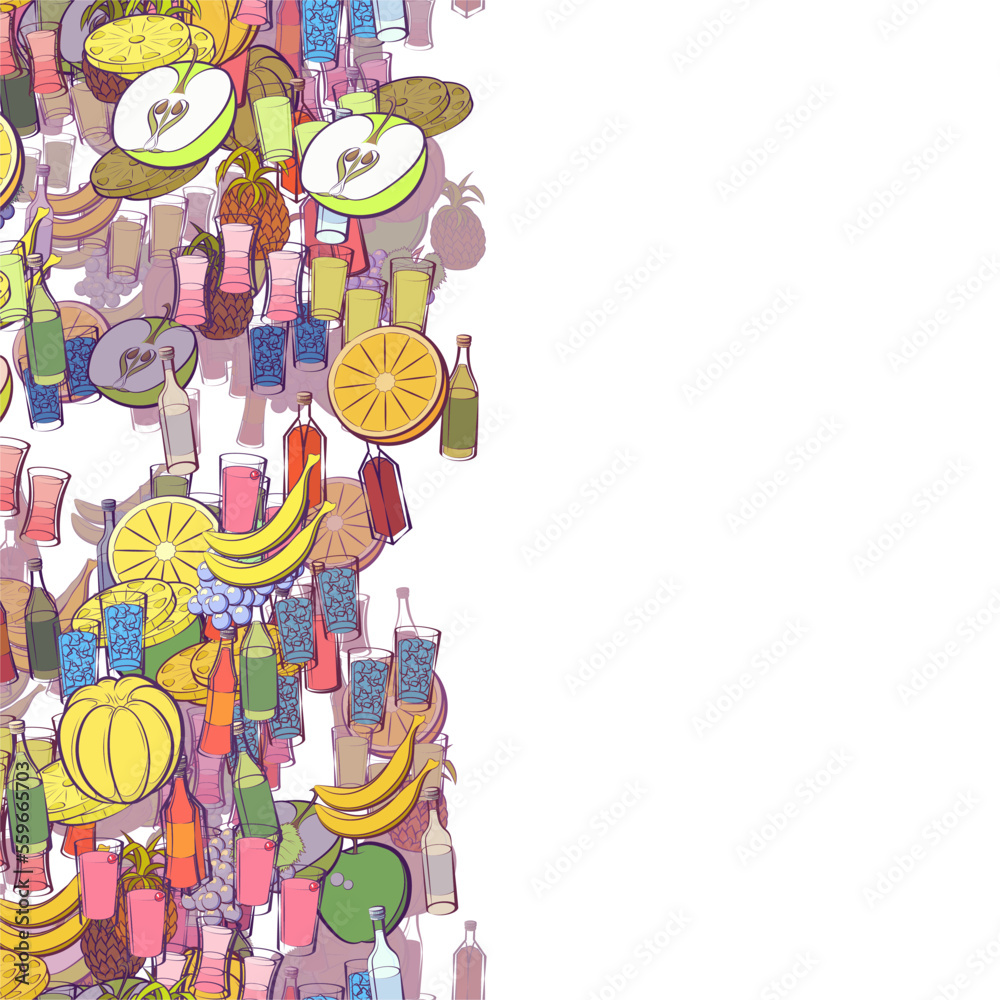 Background pattern abstract design texture. Fruits and Alcohol ...