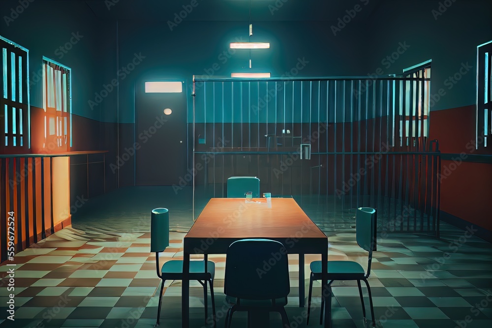 Interrogation Room - A dull, desolate, empty room is often used by law ...