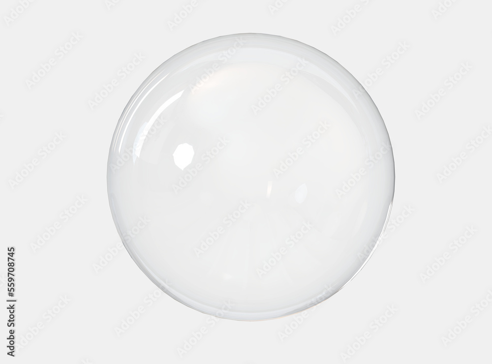 3d white light texture of reflection on rough bubble isolated on white ...