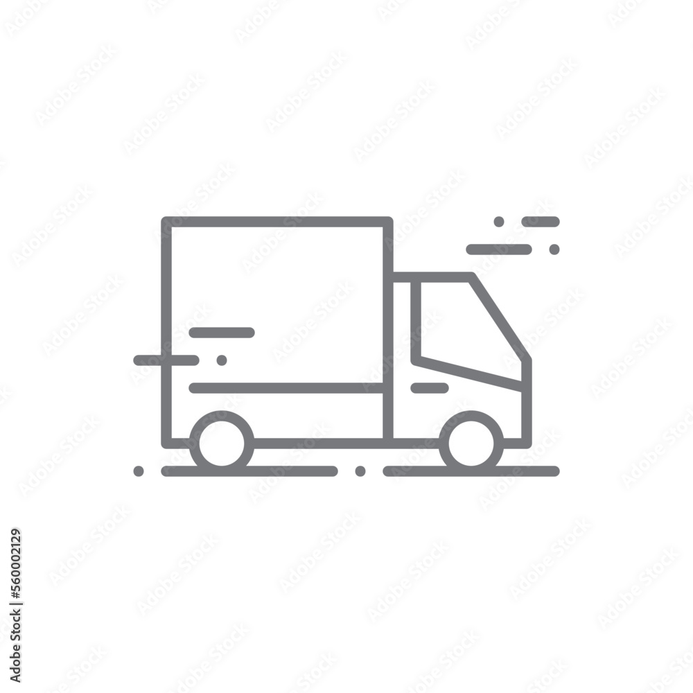 Truck Transportation icon people icons with black outline style ...
