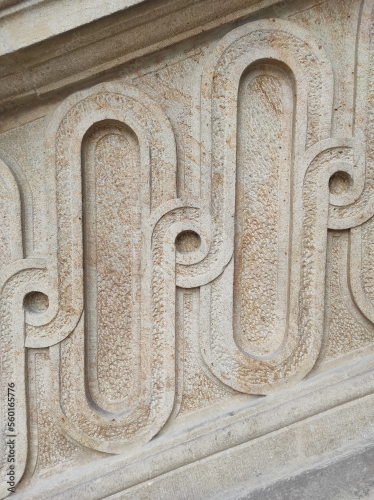 Stock-Foto „Bas-relief. Architectural element of the Wawel Castle ...