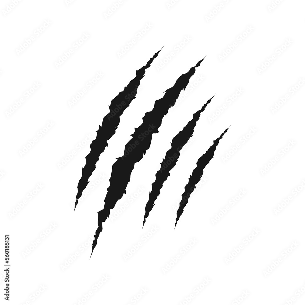 Illustration Stock Animal Claw scratches icon. Claw scratches symbol ...