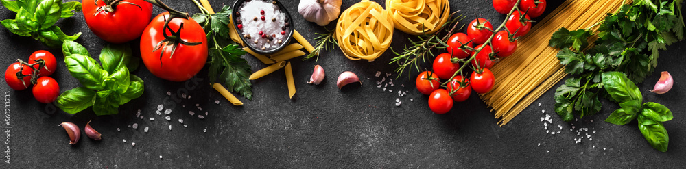 Pasta, vegetables, cooking food background Stock Photo | Adobe Stock