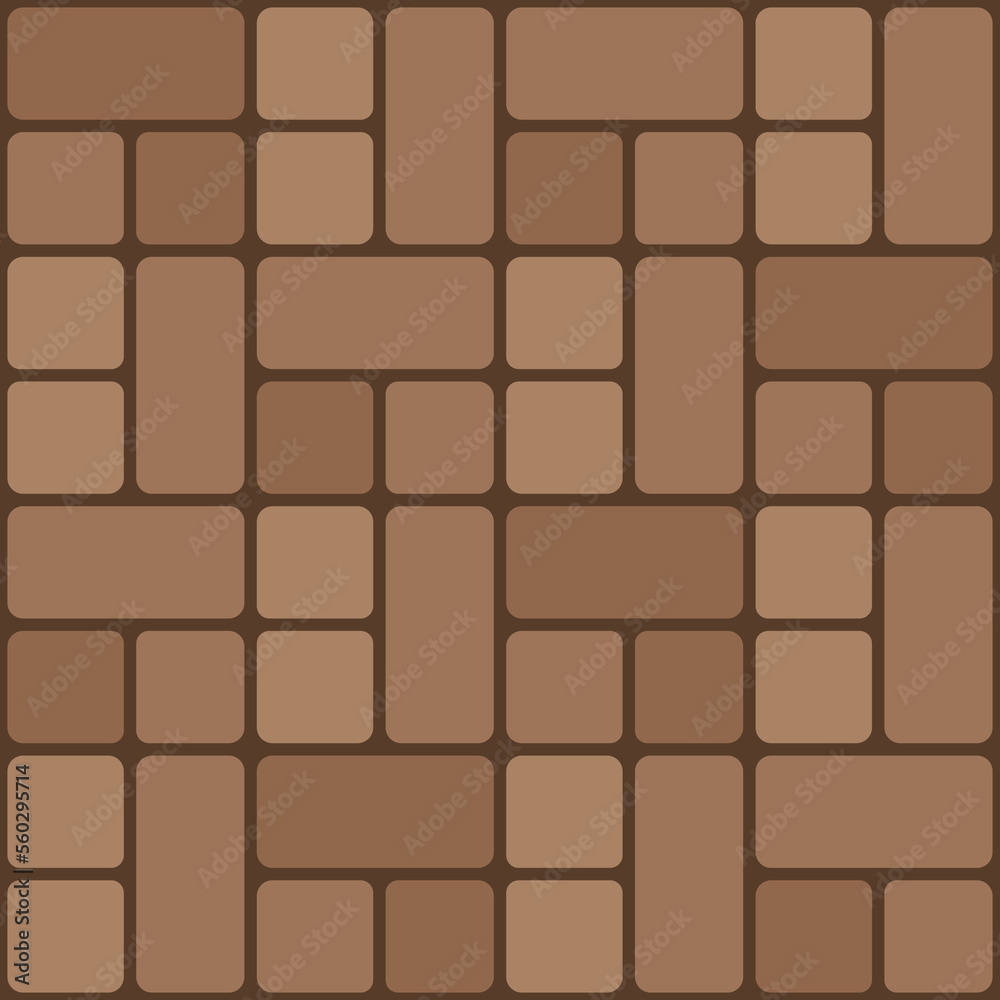 Vector de Stock Pavement stones seamless pattern. Street cobblestone ...