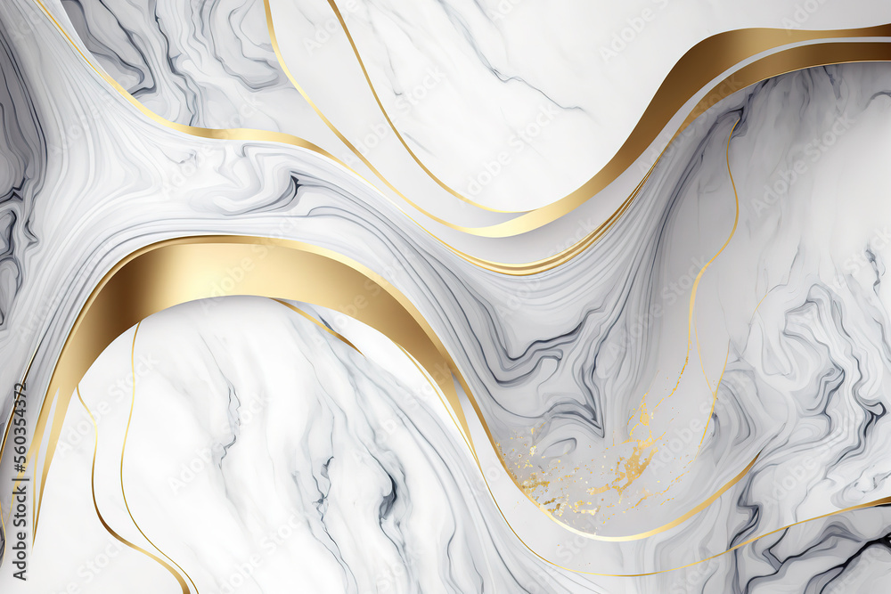 Luxury White Gold Marble texture background. Panoramic Marbling texture ...